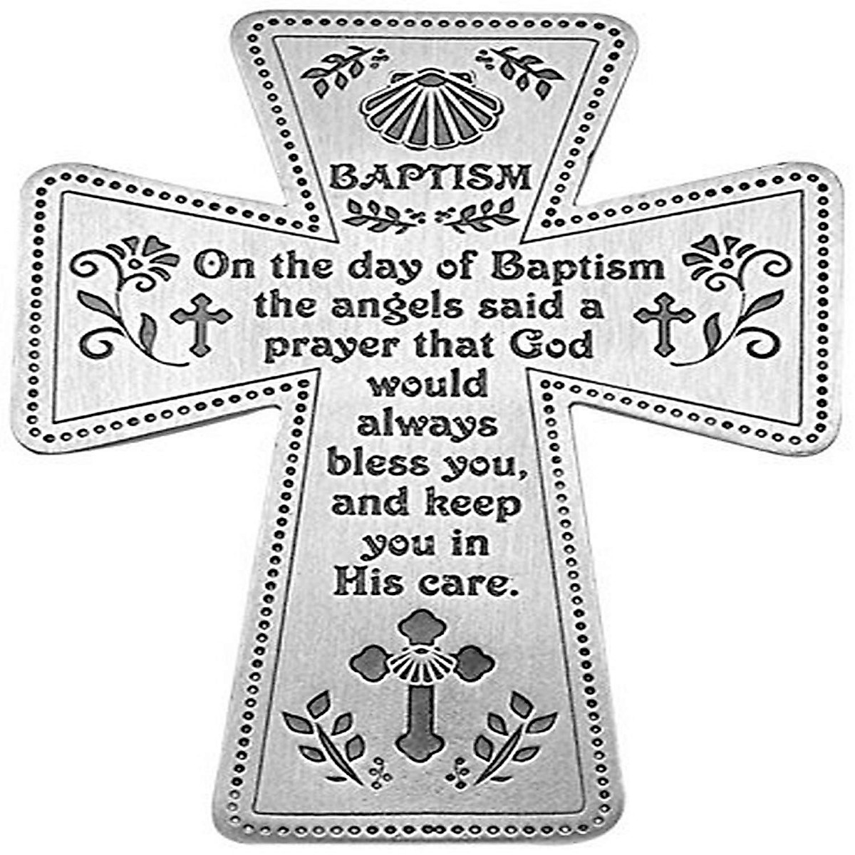 Cathedral Art (Abbey & CA Gift Baptism Cross, Multi-Color