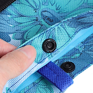 Cabilock 2Pcs Folding Shopping Bags Portable Collapsible Trolley Bags with Wheels for Women As Shown