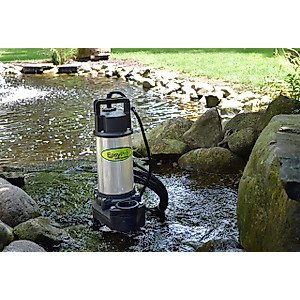 EasyPro TH150 Stainless Steel Waterfall and Stream Pump - Energy Efficient, Long Lasting Pump with 2 Year Warranty - 3100 GPH - 115 Volts - 20’ Power Cord