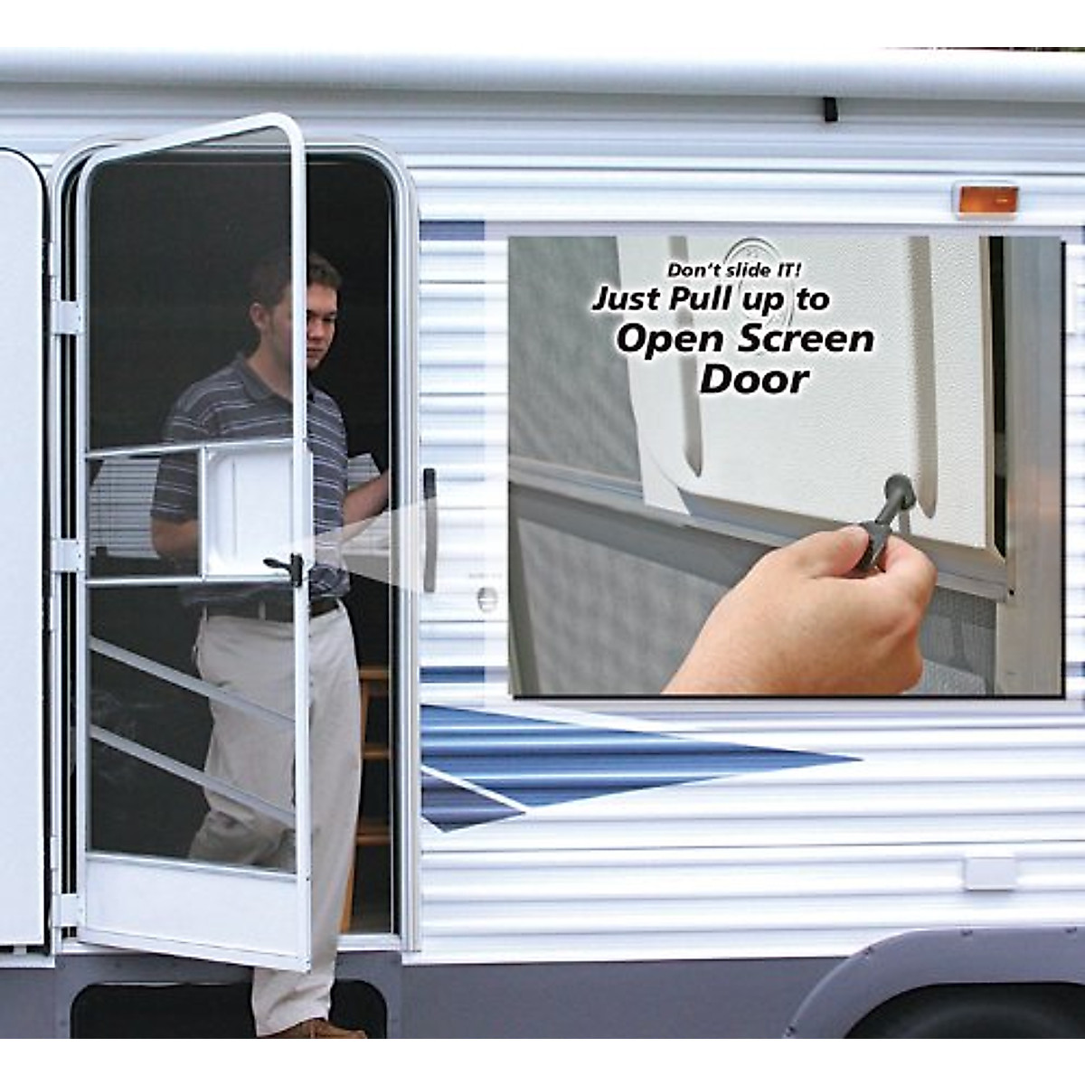 Camco 43953 RV Screen Door Opener , Black