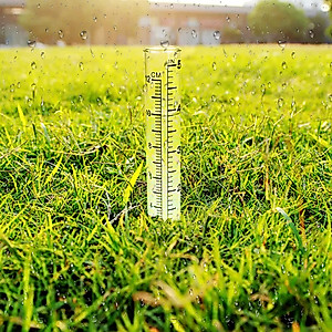 TBWHL 2pcs 5" Capacity Rain Gauge Glass Replacement Tube for Yard Garden Outdoor Home