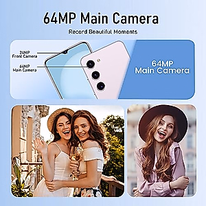 ExAchat C23 Android 13 Phone Unlocked, 7.2" FHD+ Display Octa Core 6GB+256GB 4G/5G Smartphone 108 MP Camera 5800mAh Dual SIM Cell Phones Unlocked/GPS/Fingerprint Unlock/Face ID