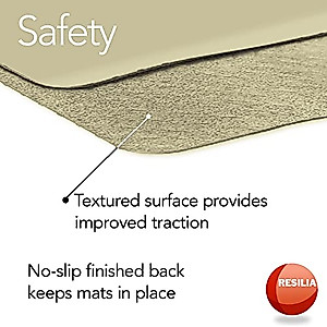 RESILIA - X-Large Under Grill Mat - Beige/Tan Orange Peel, 57 x 47 inches, for Outdoor Use