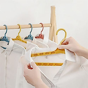 N/A Portable Plastic Display Hanger Windproof Wardrobe Coat Shirt Suit Hanger Clothes Storage Rack ( Color : White-Dinosaur Doodle4 , Size : 41.5*19.5cm )