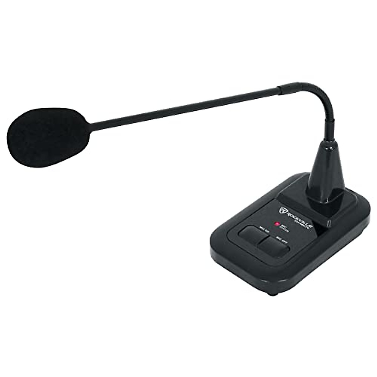 Rockville CH-MIC70 Push to Talk Commercial Gooseneck Paging Microphone w/Chimes