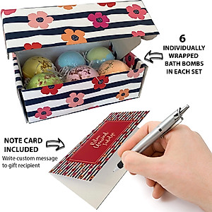 Bath Bombs for Women Gift Set - 24 Natural and Organic Bath Bombs with Essential Oils & Moisturizing Shea Butter, Spa Birthday Gift, Selfcare Gifts for Her, Women, Teen Girls, Kids, Bridesmaid Gift