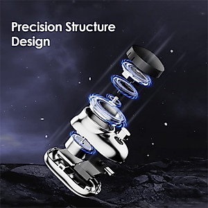 2023 New Pocket Portable Electric Shave,Mini Shaver Portable Electric Shaver, Rechargeable USB Electric Shaver Wet & Dry Machine Shaving for Men (Black)