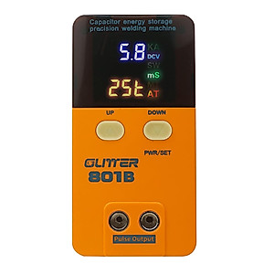 GLITTER 801B Battery Spot Welder 11.6 KW Capacitor Energy Storage Pulse Welding Machine, Mini Portable Spot Welding Equipment for 18650, 14500 Lithium Battery Pack Building