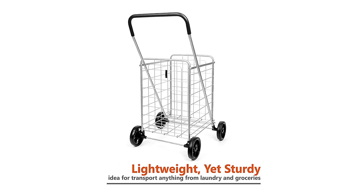 Supenice Utility Shopping Cart - Foldable & Easy to Use