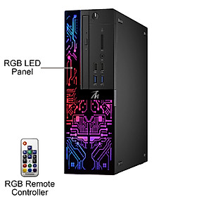 TechMagnet Gaming PC Desktop Intel Core i5 6500 3.2GHz, Siwa 6 with AMD RX-550 4GB DDR5, 16GB RAM, 256GB SSD, HDMI, DVI, VGA, RGB Keyboard, Mouse, Wi-Fi, Windows 10 Professional (Renewed)