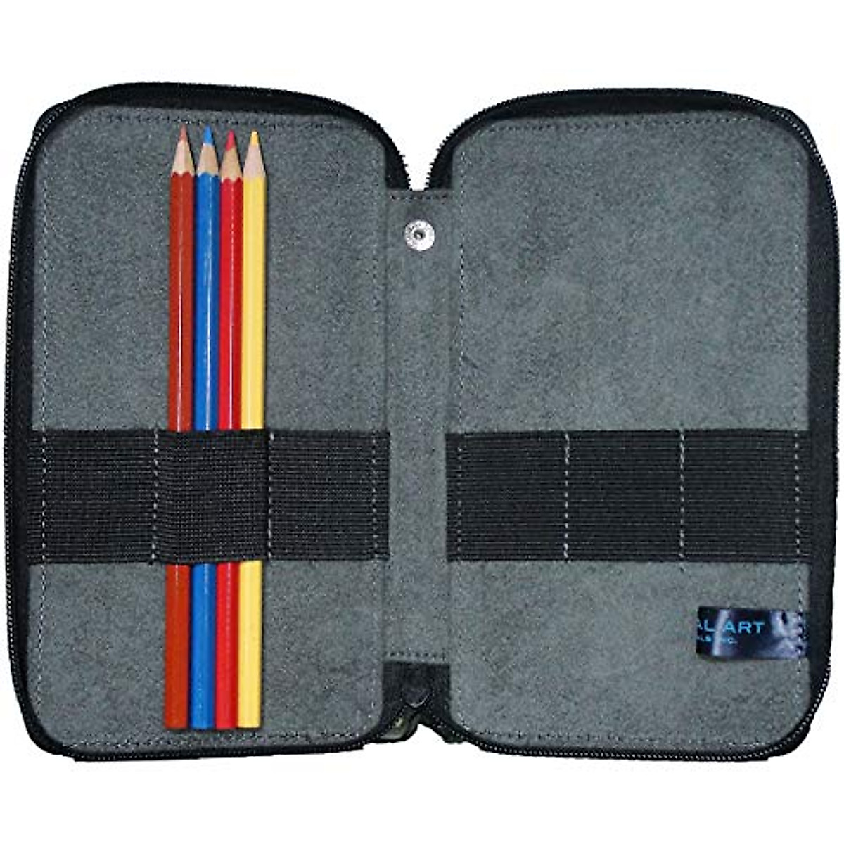 Speedball Art Products Canvas Storage Case for Pencils, Markers, Pens and Art Supplies, Holds Up to 24 Standard Pencils, Sage