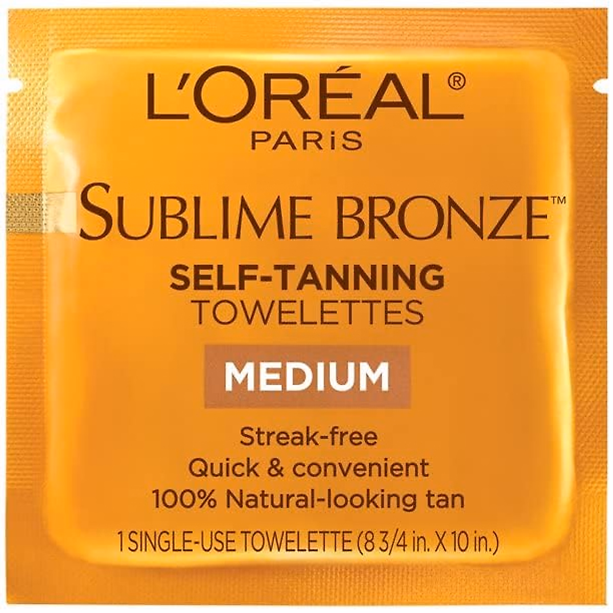Loreal Paris Sublime Bronze self tanning Towelettes for body (3 Pack)