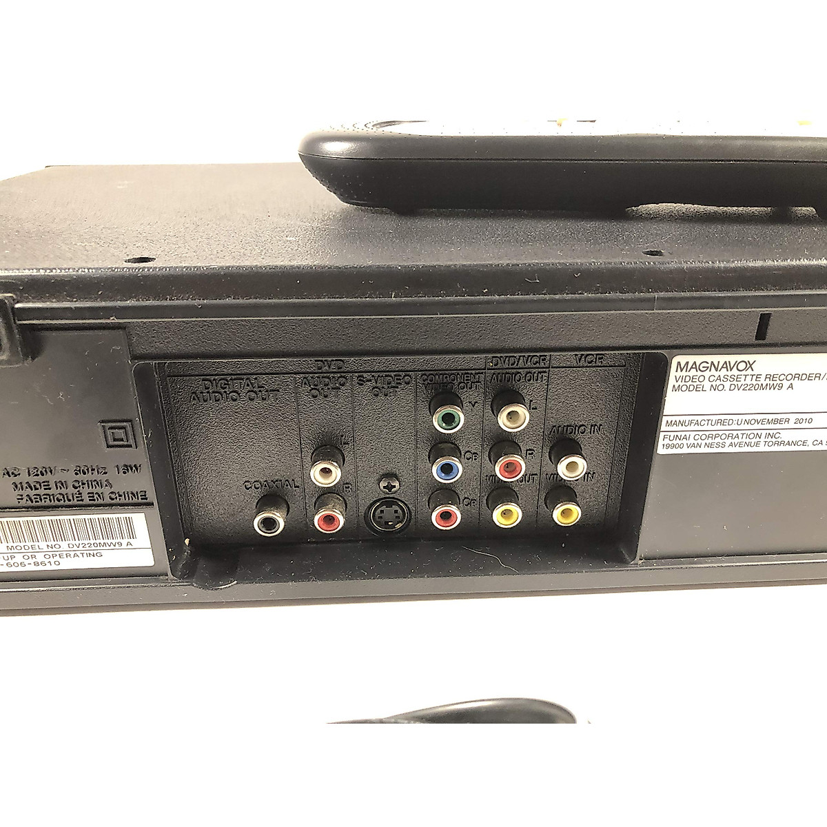MAGNAVOX DV220MW9 DVD Player VCR Combo