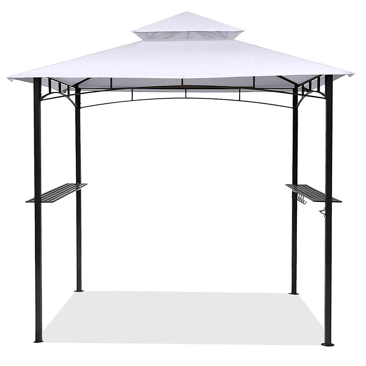 SCOCANOPY Heavy Duty Grill Replacement Canopy BBQ Gazebo Top Fit for Aldi Gardenline Belavi Shoprite Grill Gazebo,for Model Number: 43472,812576,822694,31937-17,21581,White