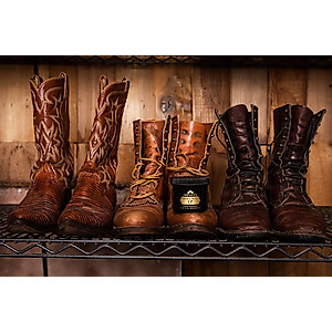 Obenauf's Heavy Duty LP Leather Preservative (4oz)- All Natural Beeswax Oil Conditioner- Rejuvenate Restore & Preserve Sunfaded or Cracked Boots Jackets Saddles Car Auto Upholstery Furniture- USA Made