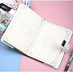 Notebooks B6 Notebook Creative Password Lock Journal Lock Diary Digital Password Notebook Locking Journal Diary，Students, Young People Use Journal Diary (Color : Yellow)