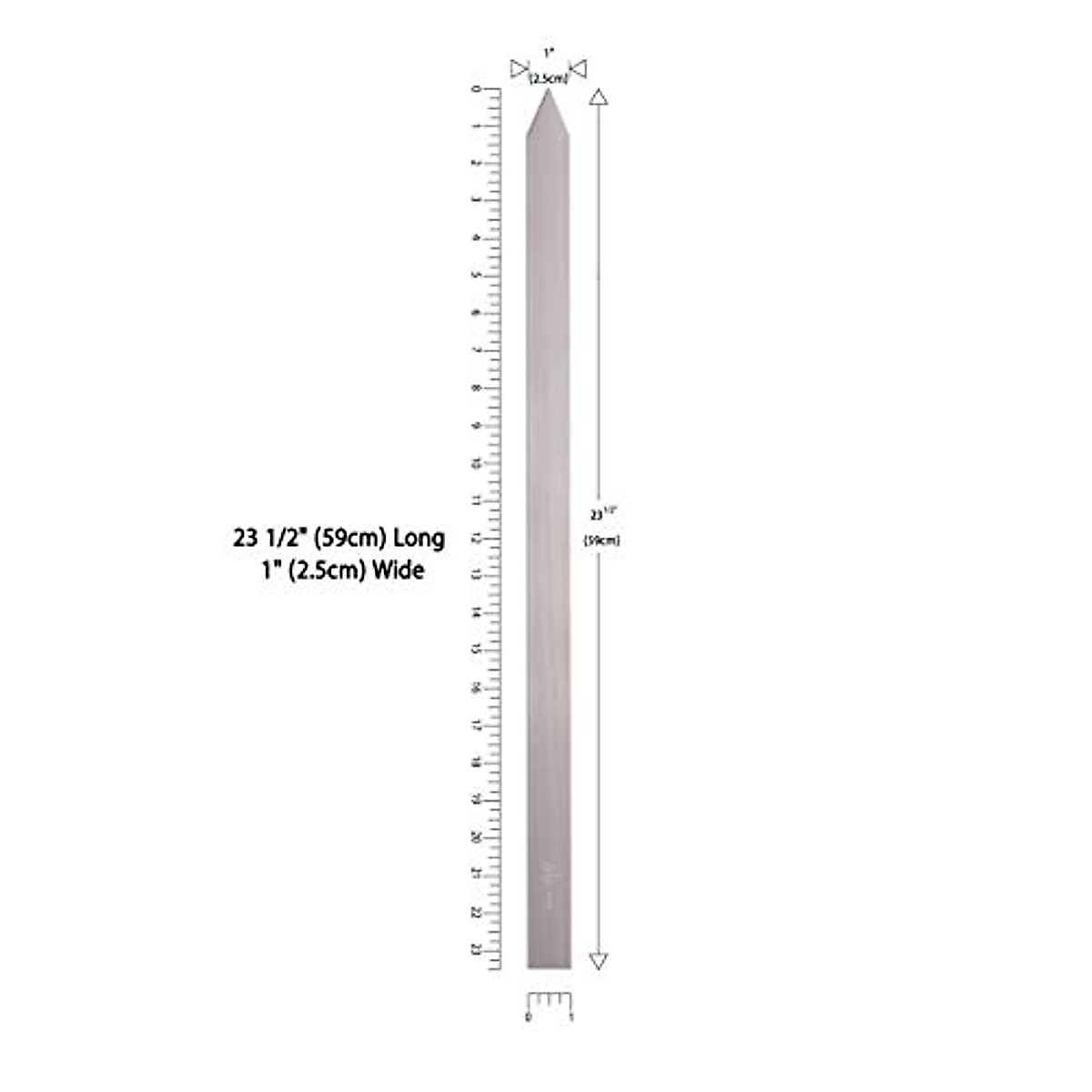 + HOM 6 Kebab 1" Wide Flat Skewers, Stainless Steel, No-Wood Handle, Koobideh Persian Kabob, Carrying Case