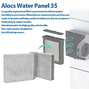 35 Water Panel Humidifier Filter Pad Replacement for Aprilaire 600 600A 600M 700 700A 700M 760 760A 768 350 360 560 560A ; Furnace Humidifier Filter; Honeywell HC26P Whole House Humidifiers (2 Pack)