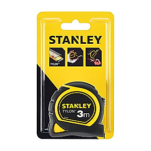 Stanley 0-30-687" Tylon Tape Measure, Black/Yellow, 3 m/12.7 mm
