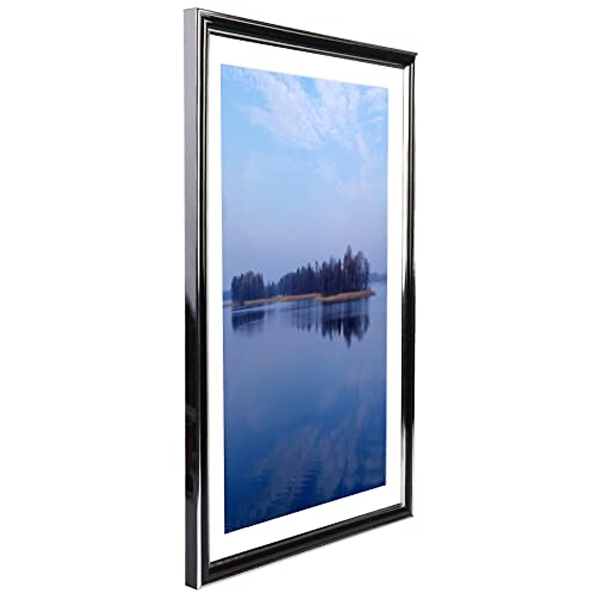 Aynoo 11x17 Picture Frame Black for 11x17 or 9x15 inch Picture Poster Photo Frame Mat Opening 9x15 Memorabilia, Certificates, Awards, Medals and Photos Wall Mounting Frame (P8L)