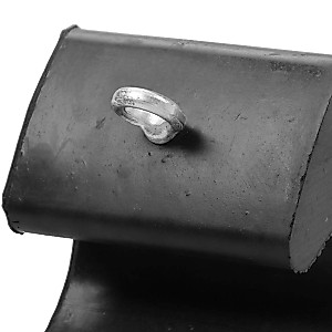 ScinoTec 2 Pack Wheel Chocks Heavy Duty Industrial Rubber Wheel Blocks with Reflective Strips for Travel Trailer Hauler Truck Fire Truck Commercial Vehicle RV (11" x 7.6" x 6", 2 Pack Solid Core)