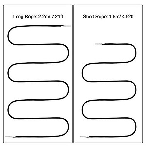 Four Seasons BeiJiaEr Zero Gravity Chair Heavy Duty Universal Replacement Cords (4.5 mm) Laces Bungee Elastic Patio Recliner Lounge Chair Repair Stretch Cords (4 Cords) (Black)