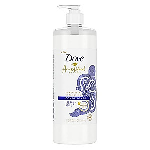 Dove Amplified Textures Deep Moisture Detangling Conditioner for Coils, Curls, and Waves Coconut Milk Hair Moisture Amplifying Hair Care Blend 32.3 oz