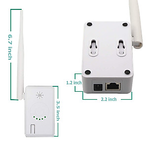 WiFi Range Extender, Wireless Security Camera Range Extender, Surveillance Camera WiFi Repeater, Wireless Extender with Power Supply, Wireless Network Repeater