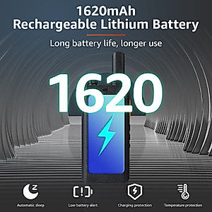 Retevis RT22P,New Version of RT22(2.0),Rechargeable Walkie Talkies for Adults,Compact FRS Two-Way Radios,VOX Handsfree,1620mAh Large Battery,USB C Charger,2 Way Radio for Small Store Hotel(4 Pack)