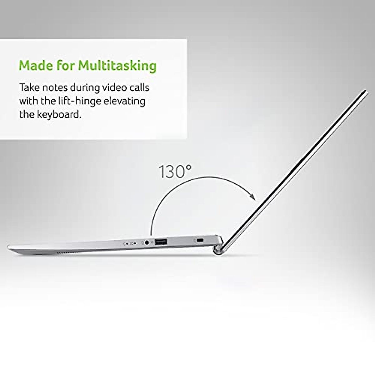 Acer Aspire 5 A515-56-32DK Slim Laptop - 15.6" Full HD IPS Display - 11th Gen Intel i3-1115G4 Dual Core Processor - 4GB DDR4 - 128GB NVMe SSD - WiFi 6 - Amazon Alexa - Windows 11 Home in S mode.