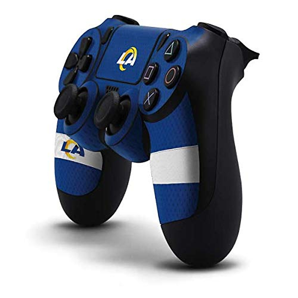 Skinit Decal Gaming Skin Compatible with PS4 Controller - Officially Licensed NFL Los Angeles Rams Zone Block Design