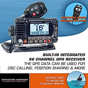 Standard Horizon GX1800G Fixed Mount VHF w/GPS - Black