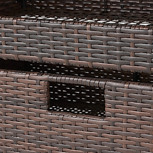 Christopher Knight Home Azriel Indoor Wicker Bar Cart, Multibrown