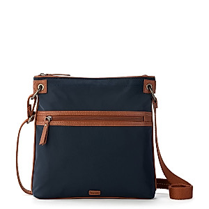 The Sak Esperato Nylon Flat Crossbody in Eco Twill, Adjustable Repreve Webbing Strap, Navy