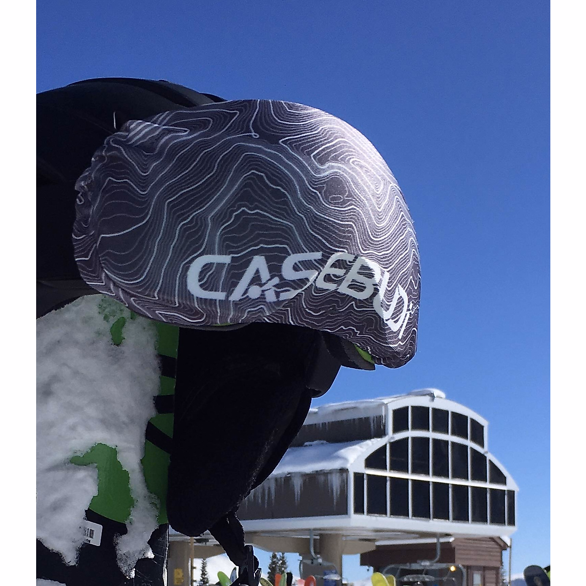 CASEBUDi Goggle Cover for Ski Snowboarding Motocross Paintball or Any Other Goggles (Topo)