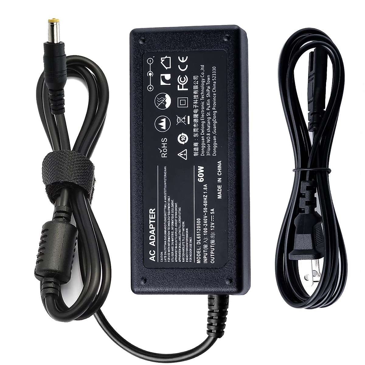 12V AC DC Power Supply Charger Cord for Insignia 19" 20" 24" 28" 32" LED TV NS-32D311NA15 NS-24ED310NA15 NS-28D310NA15 NS-19E310A13 NS-19E310NA15 NS-24D510NA15 NS-24E200NA14 NS-32D420NA16 Replacement