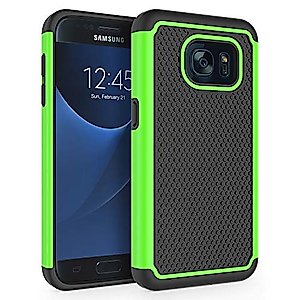 SYONER Galaxy S7 Case, [Shockproof] Defender Protective Phone Case Cover for Samsung Galaxy S7 (5.1", 2016) [Green]