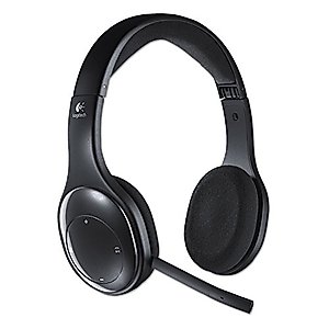 Logitech 981000337 H800 Binaural Over-The-Head Wireless Bluetooth Headset, 4 ft Range, Black
