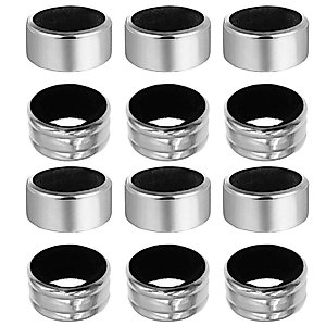 Cabilock 12pcs Wine Bottle Drip Collar Stainless Steel Wine Bottle Collar Wine Drip Ring Wine Neck Catcher for Home Restaurant