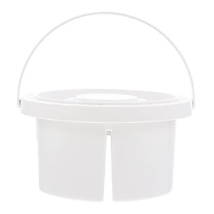 VICASKY Twin Airtight Cleaner Pens Tank Compartment Brush With Storage Paint Basin Portable Outdoor Watercolor Vat Holder Water Bucket Clean Palettes Washing Lid Supplies Plastic Wash for