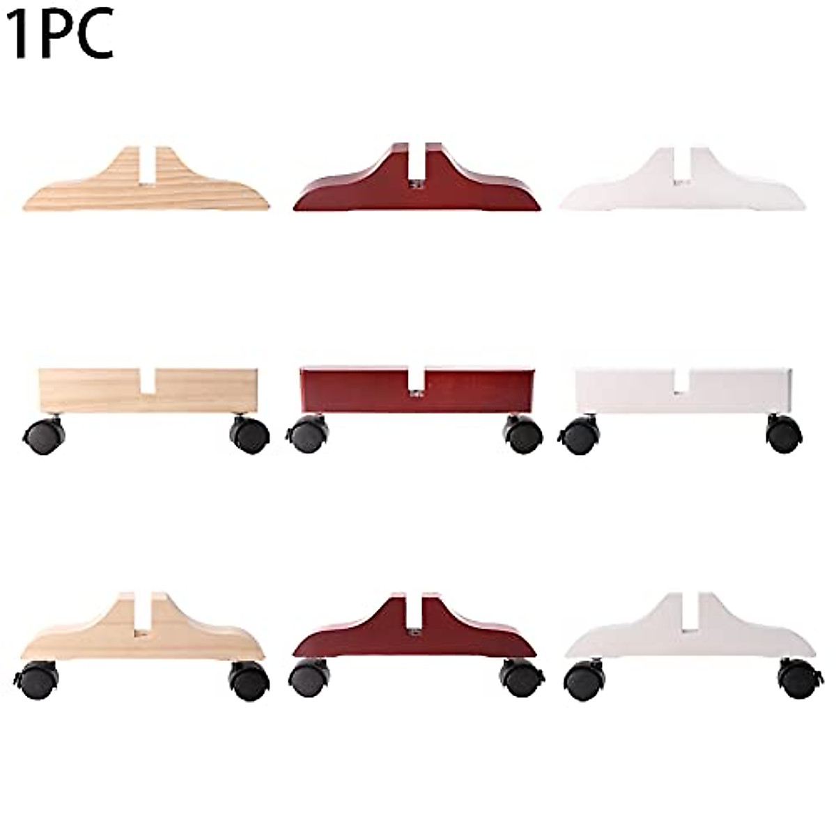 CALIDAKA Folding Room Divider Stand, Screen Panel Feet,Room Divider Bracket,Wood Base Partition Base Support Legs for Hotel Home Office(Brown,Size:A)