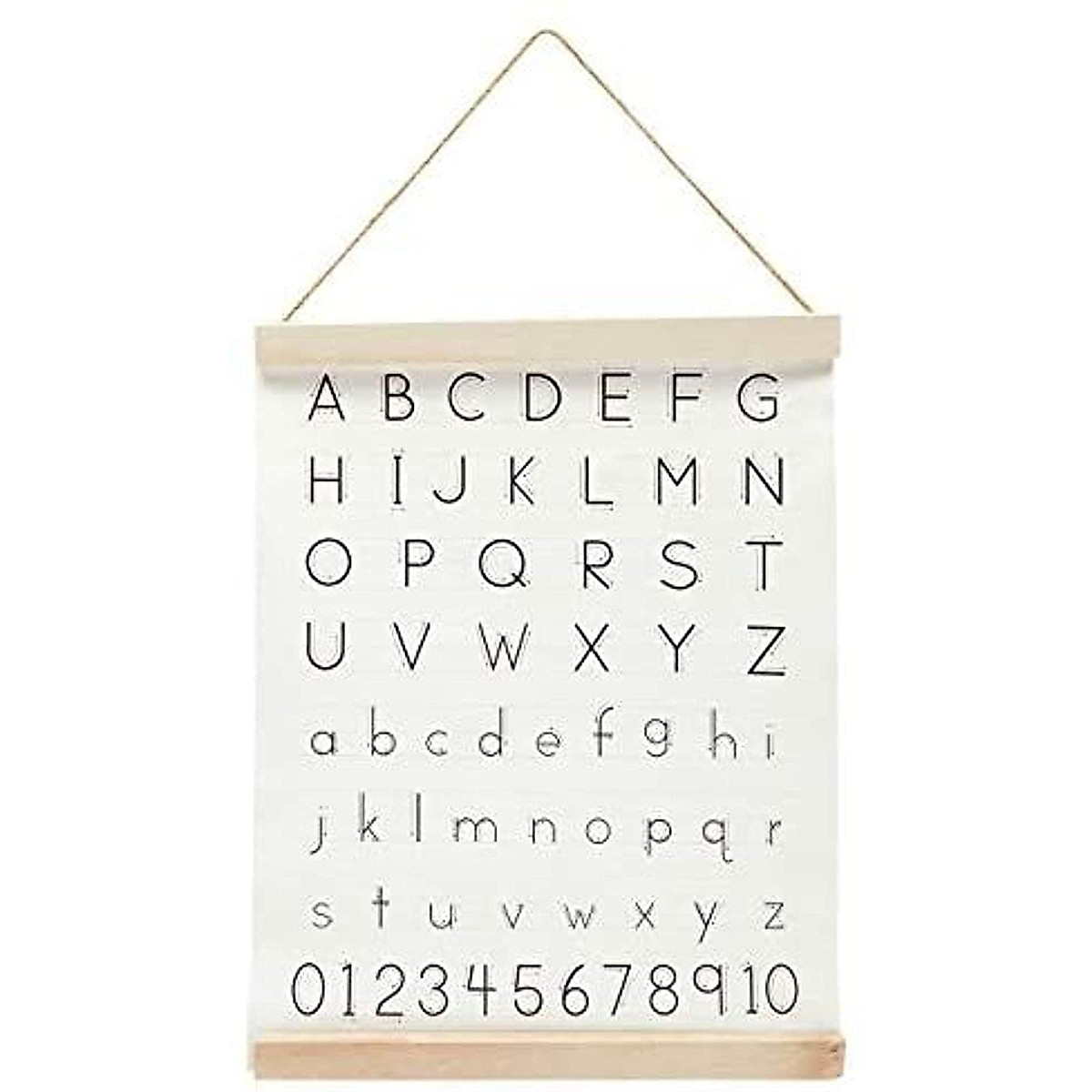 Farmlyn Creek Nursery Wall Decor, Hanging Alphabet Letters and Number Art (13 x 17 In)