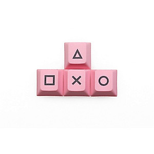 Arrow WASD PS4 PBT Keycaps Dye-Sublimation R1 Direction Key Caps Cherry Profile Keyset for Cherry MX Switches Mechanical Gaming Keyboards (White 02)