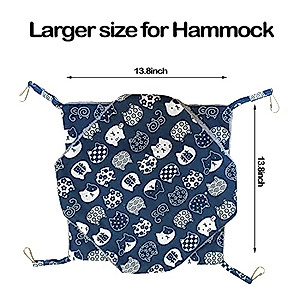 smallbear21 3Pieces Ferret Guinea Pig Hanging Hammock Hamster Soft Warm Beds Mat Rat Cage Accessories Pet Hideout Sleep for Squirrel Chinchilla