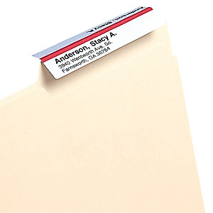 Smead Viewables Color Labeling System Refill Pack, 3 7/16" x 1 1/4", White, 160 per Pack (64915)