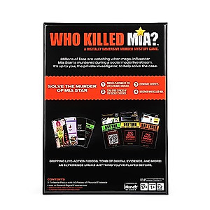 WHAT DO YOU MEME? Who Killed Mia — A Modern Murder Mystery Game True Crime Solving Games for Adults, Find Out who Killed Influencer Mia Star, for True Crime Fans