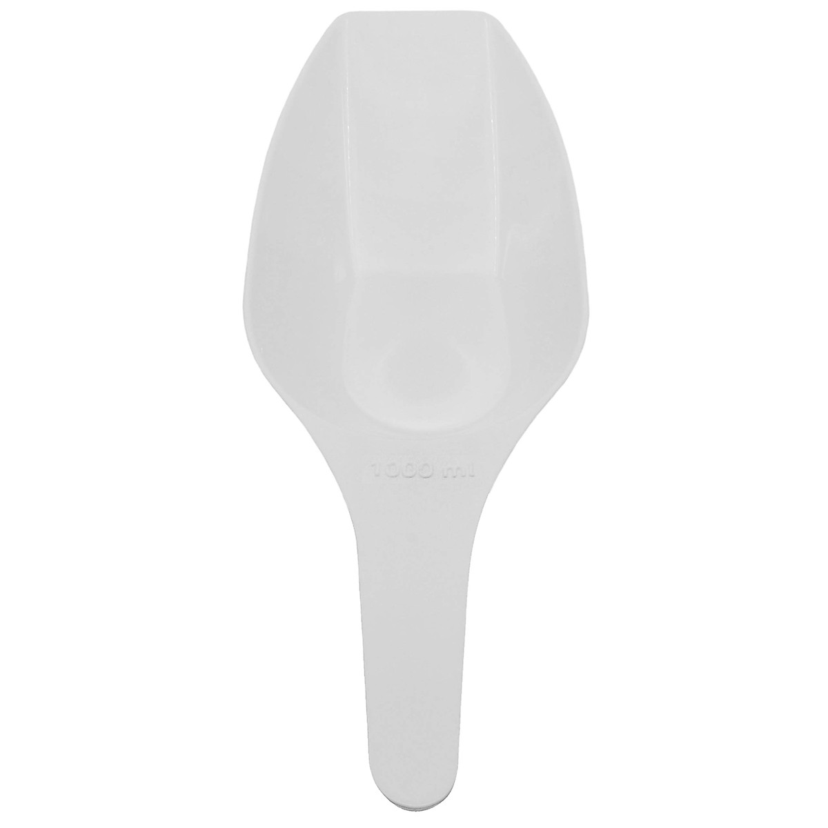 EISCO Scoop, 1000ml (33.8oz) - Polypropylene Plastic - Flat Bottom - Excellent for Measuring & Weighing - Autoclavable