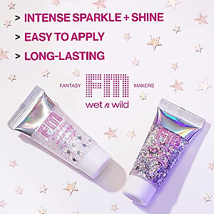 Body Glitter Wet n Wild Fantasy Makers Glitter Gel for Face and Body, White Light Show