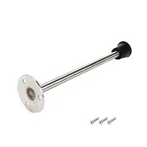 Rannb Door Stopper Stainless Steel Wall Mounted Door Stop with Rubber Bumper 7.87"/200mm Length