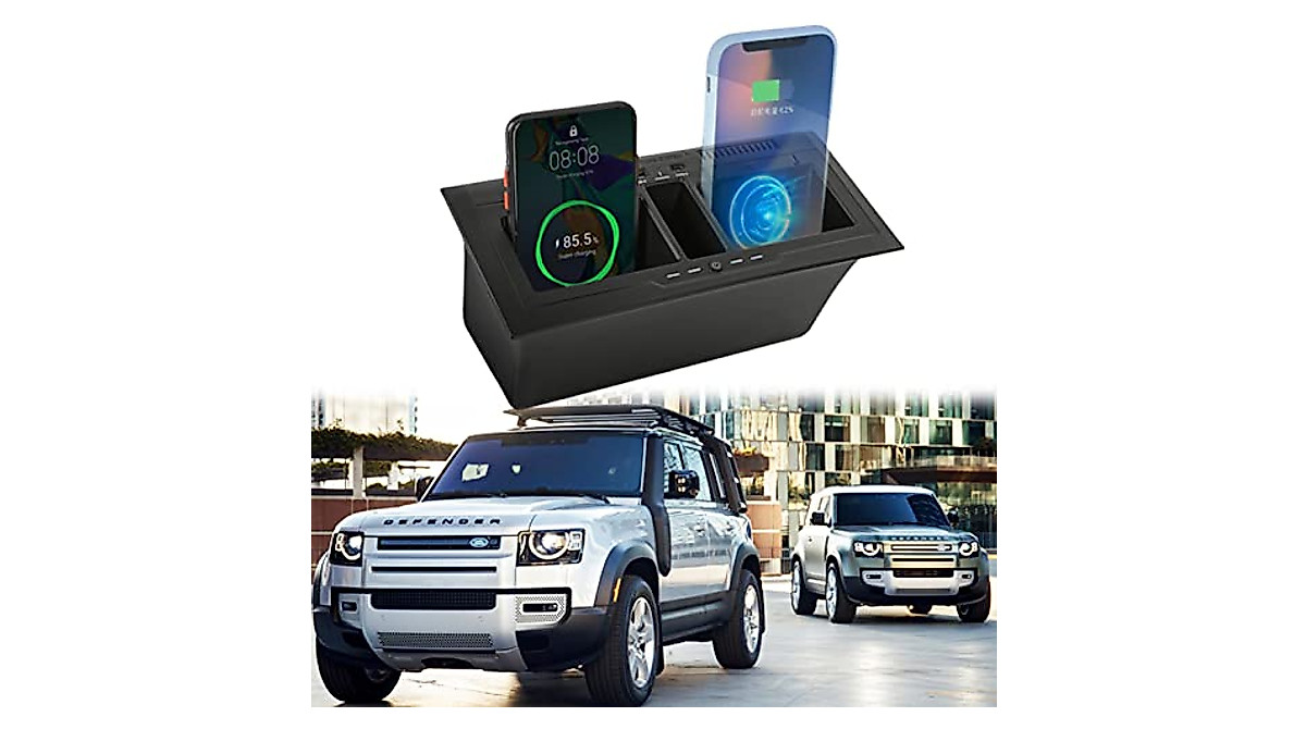 Land Rover Defender Wireless Charger | 15W Fast & Perfect Fit